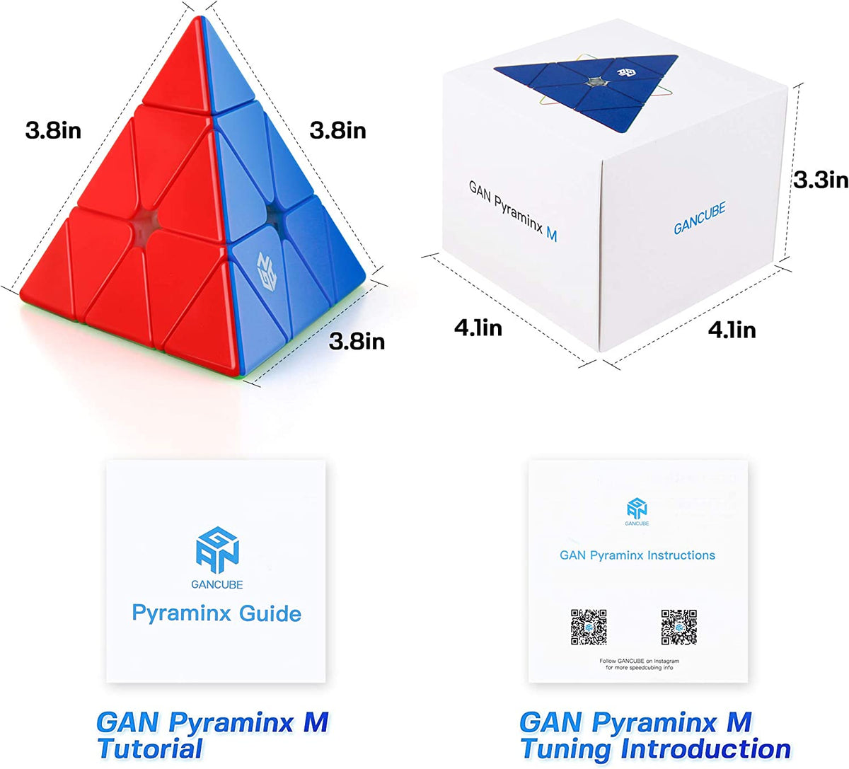 GAN Pyraminx Magnetisk | Køb og lær her| Professorterningen